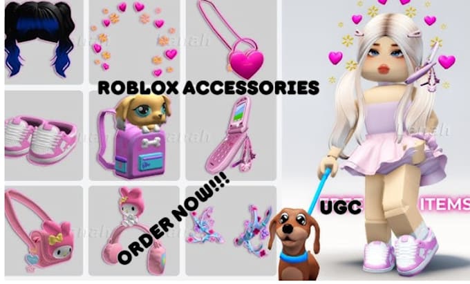 Make 3d roblox ugc ,robox character, hair , accessories, clothing ...