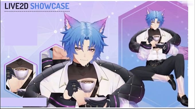 Draw and rig live2d vtubr model 2d vtuber design streaming avatar asset ...