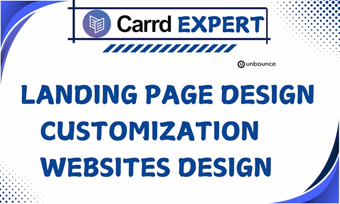 Design carrd website card website redesign landing page unbounce by ...
