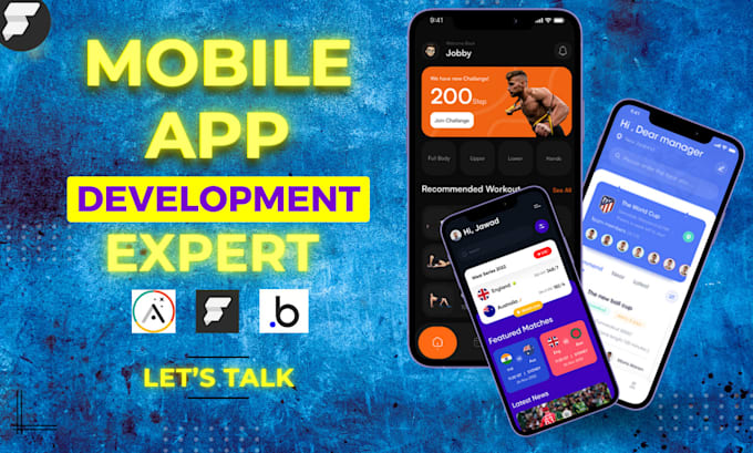 Build flutterflow adalo app developer responsive bubble web app ...