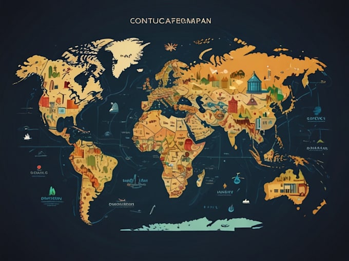 Can do vector map illustration by Yahehens | Fiverr