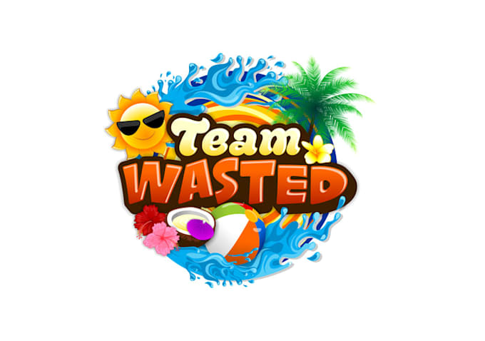 Fun bold summer party logo dance hall music by Cleora_jacobs | Fiverr