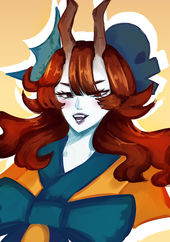 Draw manhwa style characters by Vanitysvanity | Fiverr