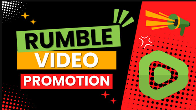 Do organic rumble video promotion, rumble channel, rumble views by ...