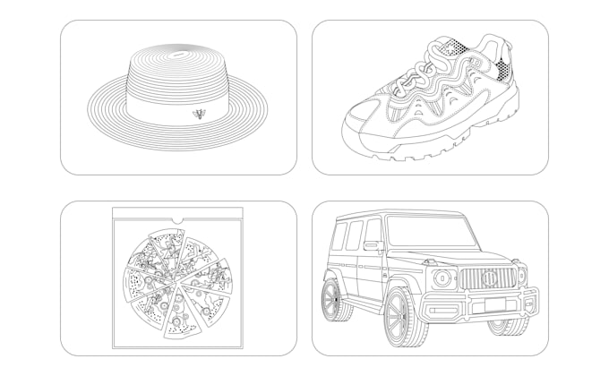 Draw every vector line art of your images by Aakifulumando | Fiverr