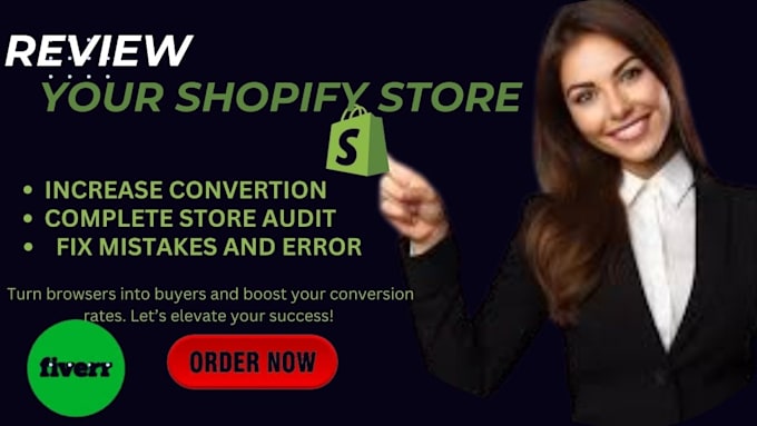 Increase your shopify stores conversion rate with a cro audit by Marcusrashfo920 | Fiverr
