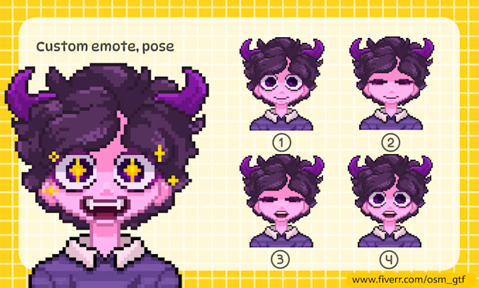 Create custom pixel art pngtuber or giftuber for streams by Osm_gtf ...