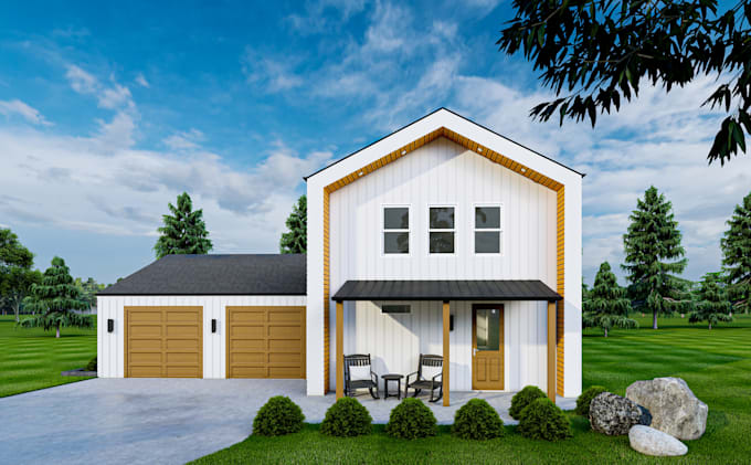 Do 3d model, exterior, interior design, rendering via sketchup, revit and lumion by Designeraqsa ...