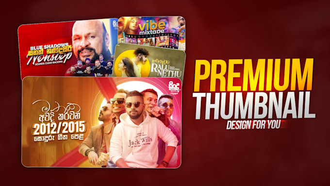 Design premium youtube thumbnails by Supun_si | Fiverr