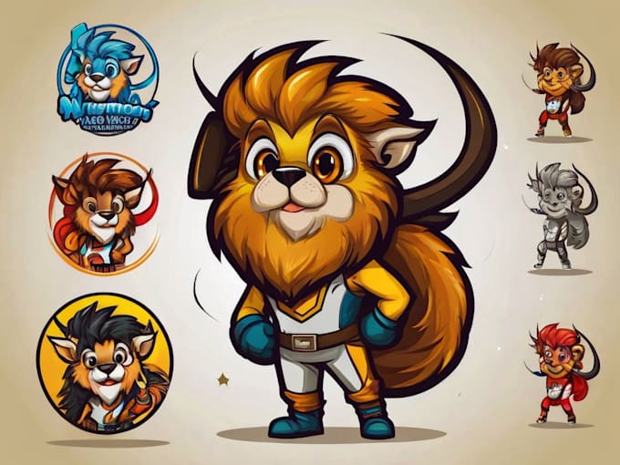 Professional mascot, illustration, cartoon character logo vector by ...