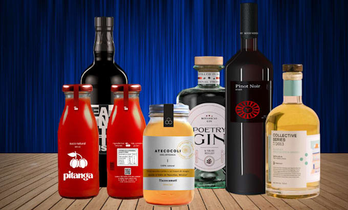 Create a perfect unique label design for your bottle product and wine ...