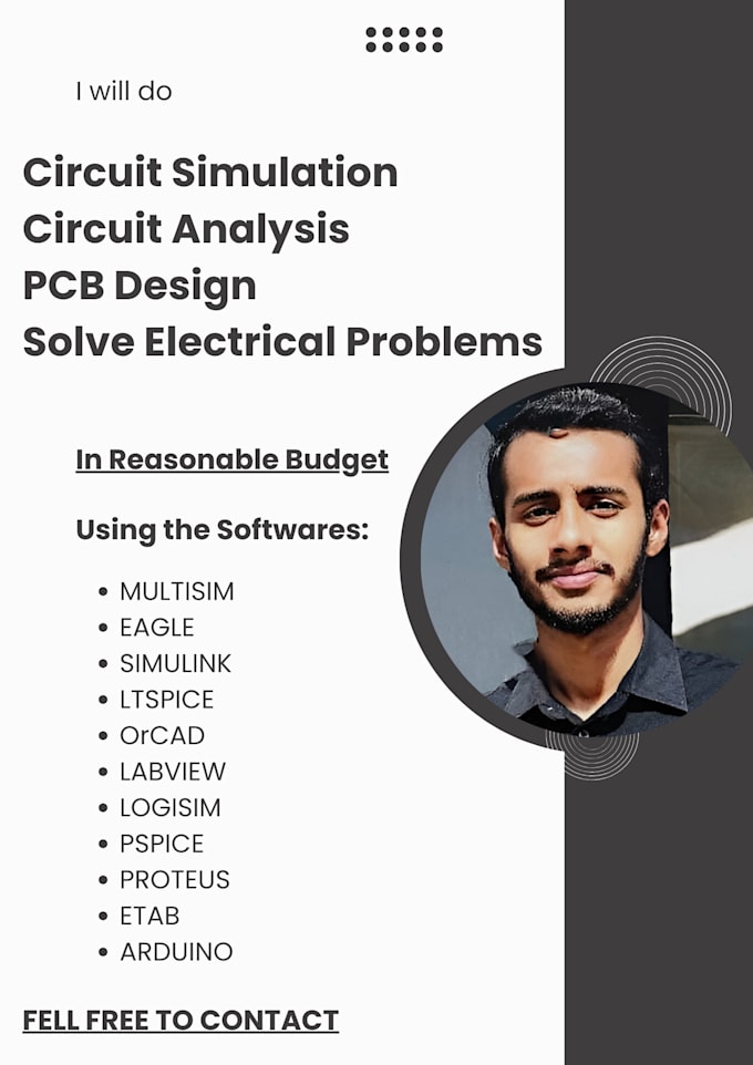 Do circuit simulation and analysis and pcb design by Hassnain16131 | Fiverr