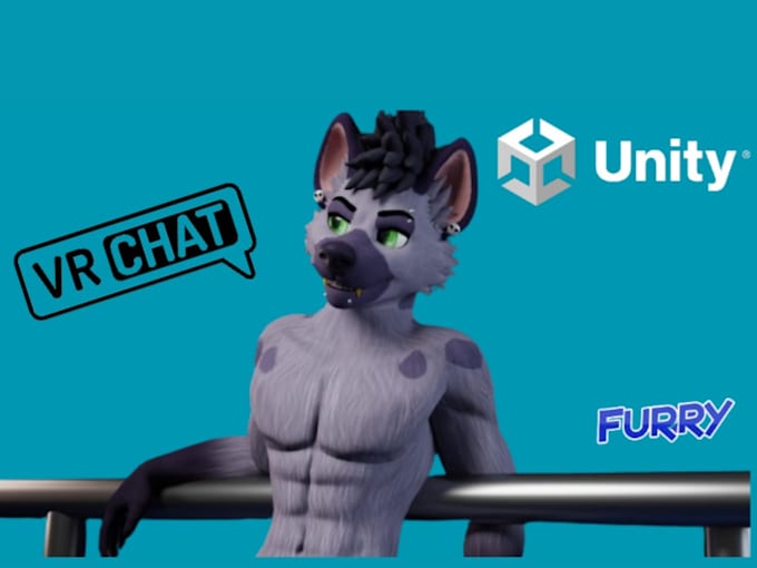 Make a custom vrchat avatar, 3d model, furry avatar, vtubing for you by Haroldavi | Fiverr