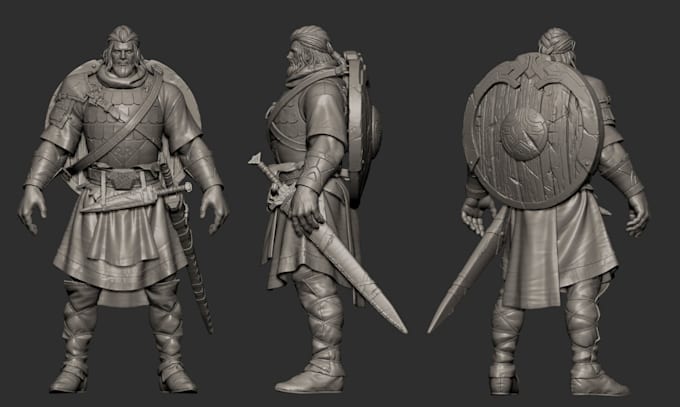 Digital sculpt3d miniature,3d statue, action figure, 3d tabletop zbrush sculptor by Adamsofiya ...