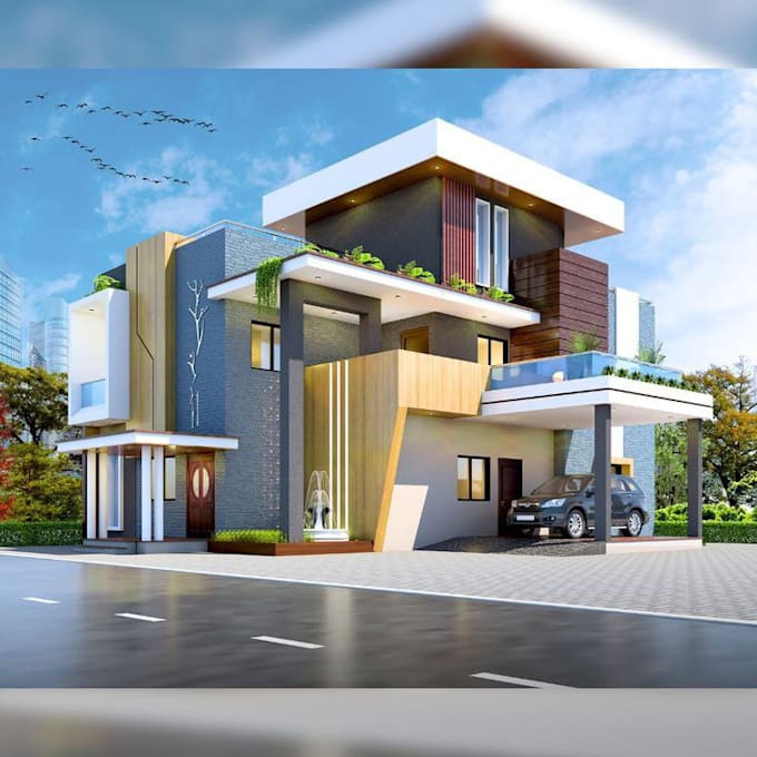 Do 3d cgi exterior design with photo realistic rendering by Thrust_god ...