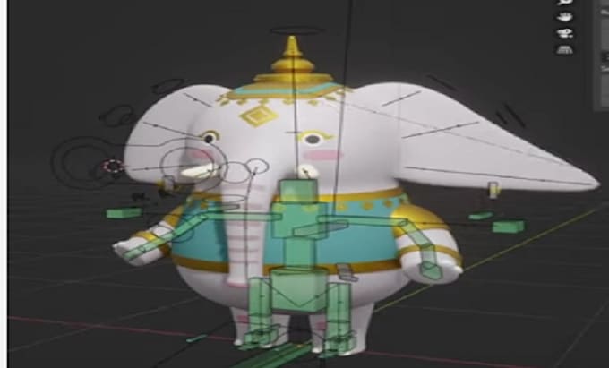 3d character rigging, 3d model to make skeleton movement by ...