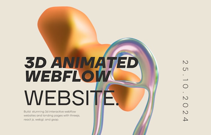 Build 3d animated webflow website, 3d scrolling animation, 3d webgl threejs gsap by Charcter_3d ...