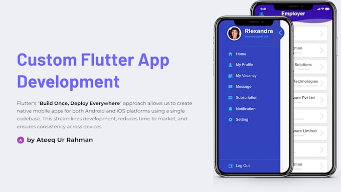 Create Custom Flutter Apps For Android And Ios By Ateeqconsults Fiverr