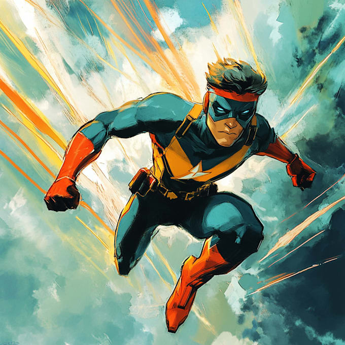 Do an amazing superhero cartoon characters by Odorlundmark | Fiverr