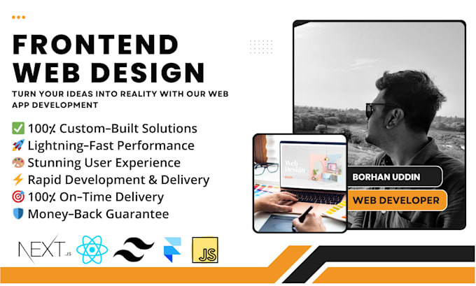 Build high performance react or nextjs apps with tailwindcss by Borhan_rahi | Fiverr