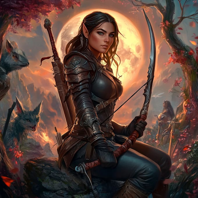 Create a dnd character art based on your idea by Snakeawosteo | Fiverr