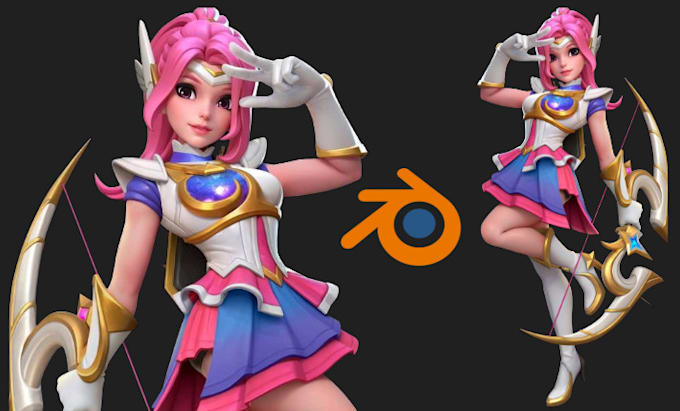 Do realistic 3d stylized character modeling animation cartoon stylized game ue5 by Murkhode | Fiverr