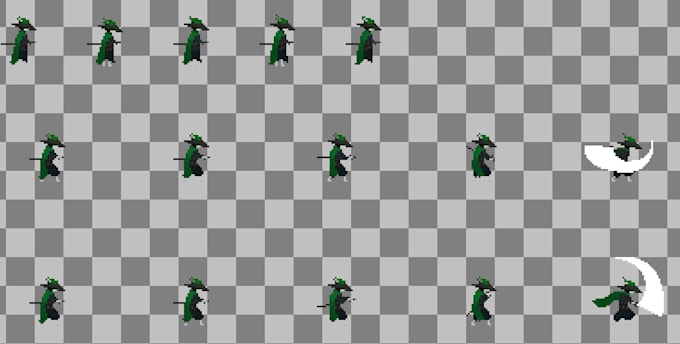 Draw pixel art characters, animations and game asset for you by Yiklam ...