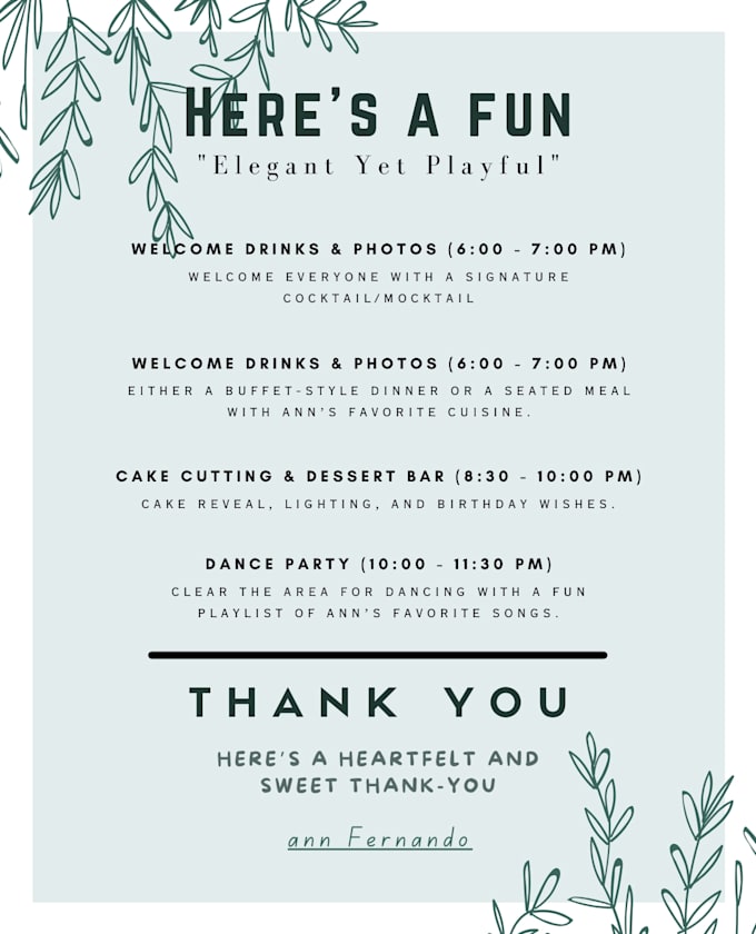 Create an amazing invitation for your functions by Thisayurudc | Fiverr