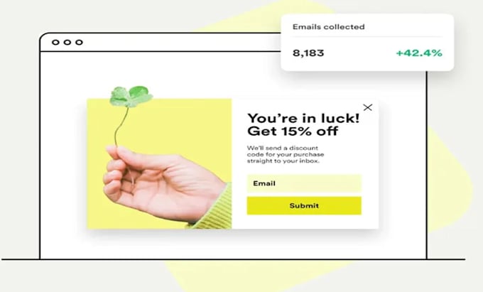 Design beautiful popup form and landing page via mail chimp by ...