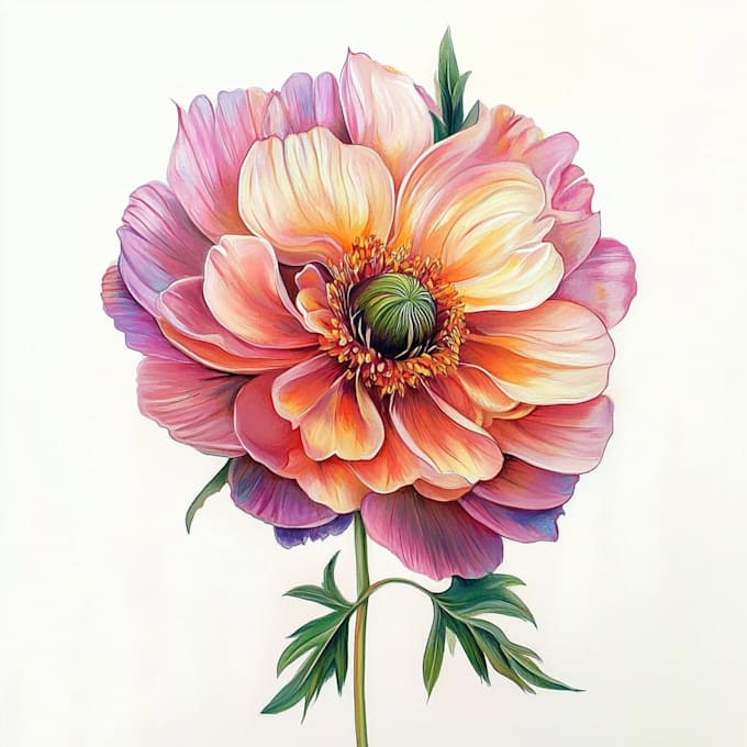 Create a realistic botanical drawing by Yerodindenho | Fiverr