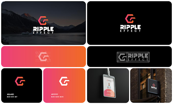 Do logo design with modern brand identity brand style guide and brand ...