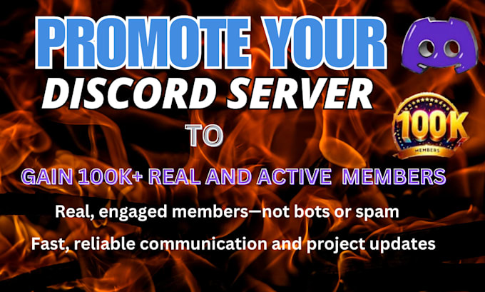 Discord server promotion, discord project promotion, discord ...