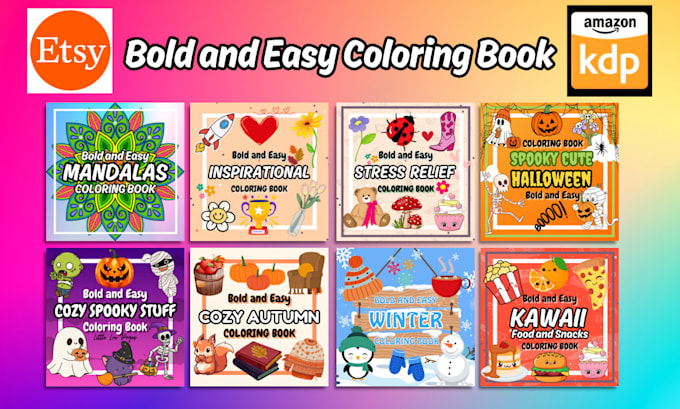 Draw bold and easy coloring book pages for kids and adults by Zouhairsb ...