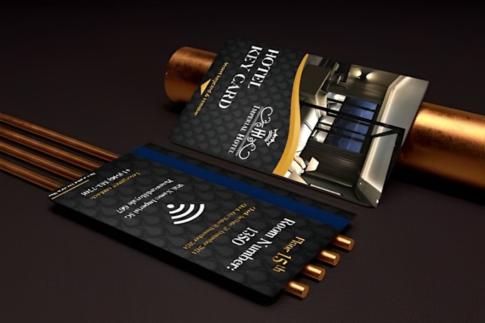 Design luxury and minimalist hotel key card by Cardentity_idn | Fiverr