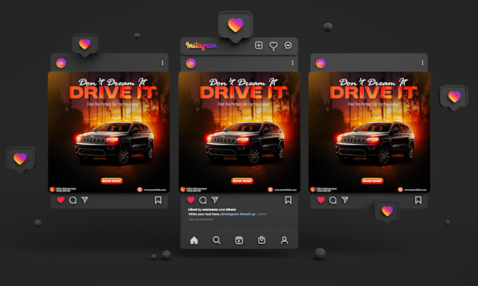 Custom instagram and facebook post design social media graphics by ...