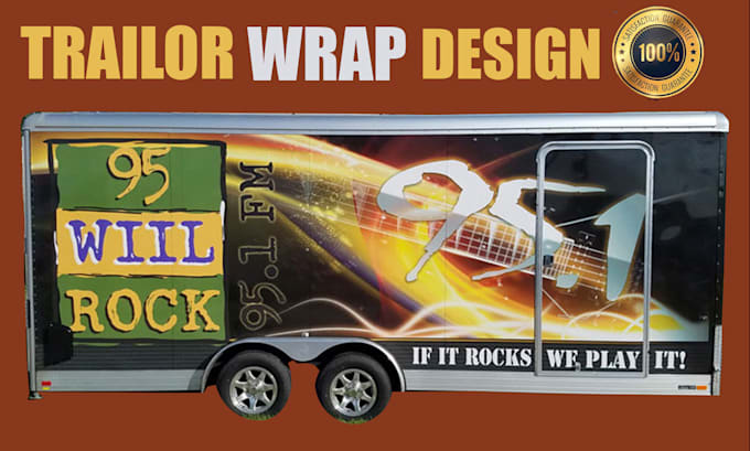 Professional box trailer, long trailer, gaming truck wrap, semi truck ...