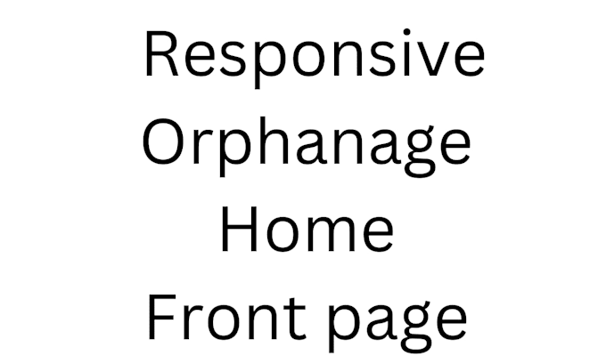 Build catholic orphanage front page by Timeless_digita | Fiverr