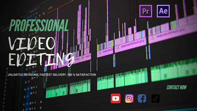 Do professional video editing in 24 hours by Ahmimatic | Fiverr