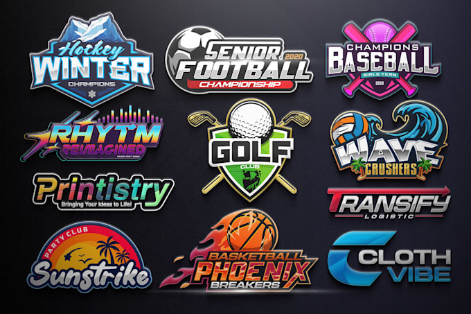 Custom stunning modern logo design for sports, golf, basketball, racing ...