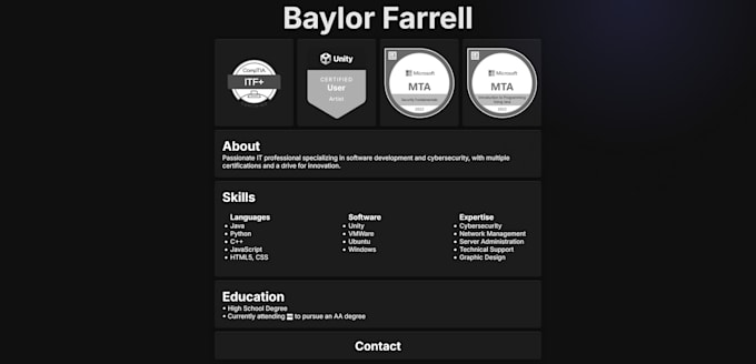 Create a static website by Baylorfarrell | Fiverr