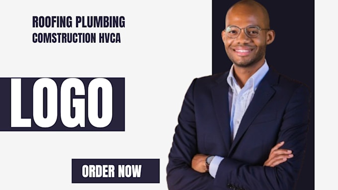 Design roofing, plumbing, construction, hvca logo by Crownleads48 | Fiverr