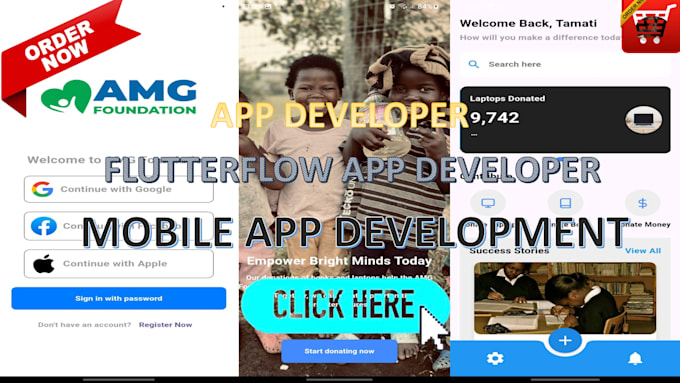 Offer mobile app development , app development , flutterflow app ...