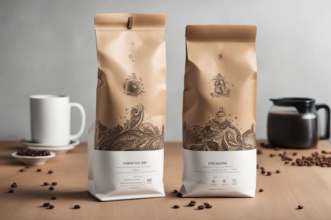 Create coffee bag packaging and label design by Aireledoell | Fiverr
