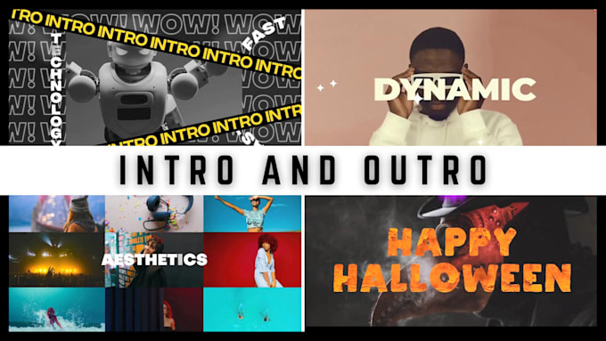 Create custom, unique youtube podcast intro, outro and logo animation ...