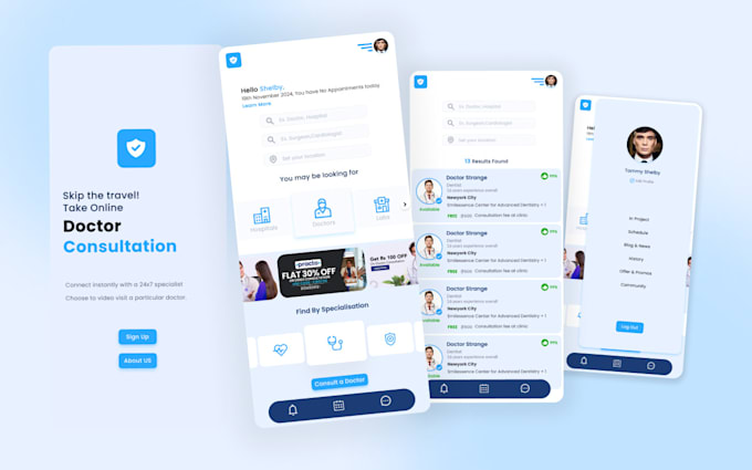 Create modern ui designs for your mobile application by Asnan_uzzaman ...