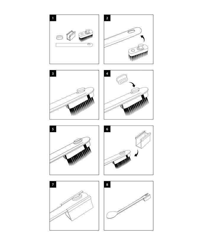 Illustrate product art, line art, step by step user manual instruction ...