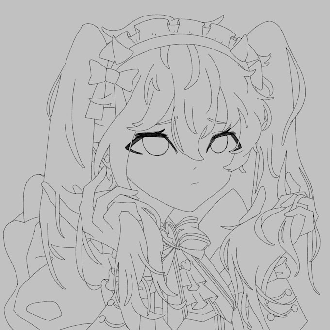 Sketch in anime style, pfp avatar icon oc fanart by Jinjinbob | Fiverr