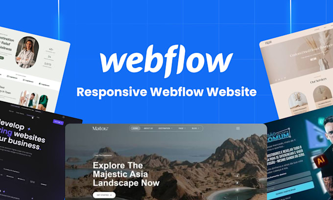 Webflow website design, webflow landing page design, develop webflow website by Sunnyrana354 ...
