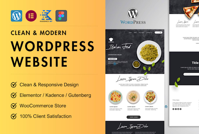 Clean and modern wordpress website homepage by M_abbas_dev | Fiverr