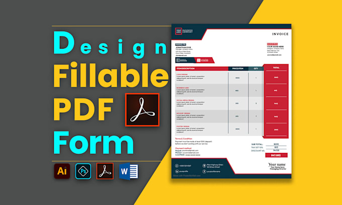 Design form and convert to digital fillable pdf form by Myousifde | Fiverr Design form and convert to digital fillable pdf form by Myousifde | Fiverr